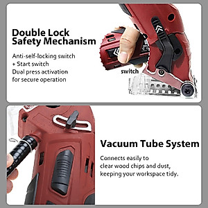 BRZOXIN Mini Circular Saw Set, Handheld Circular Saw Corded 3400RMP 400W 110V Max Cutting Depth ½ Inch/12mm w/6 Blades, Multifunction Compact Circular Saw for Wood Drywall Tile Soft Metal PVC Pipe