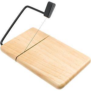 Prodyne Thick Beechwood Cheese Slicer, 9 ½" x 6" x ⅞"