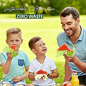 Beeswax Wrap 8 Pack, Reusable Beeswax Food Wraps, Organic Sustainable Food Storage, Cheese Sandwich Paper