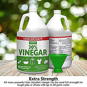 Harris 30% Vinegar, Extra Strength with Easy Fill Funnel Included (Gallon (1-Pack))