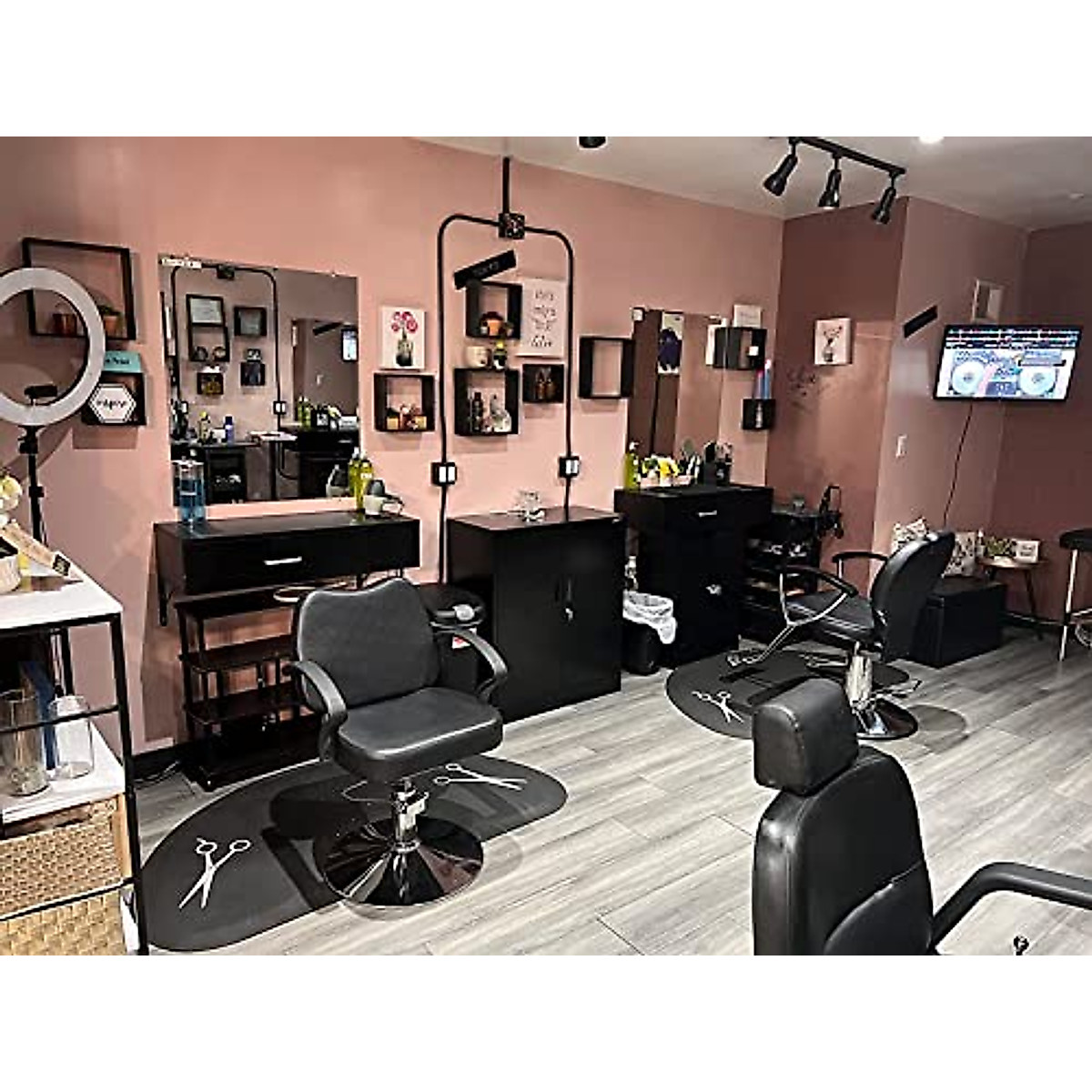 CJF Metal Storage Cabinet with 2 Doors and 2 Locking Drawers, Storage Cabinets for Office/Home/Garage 36.2" H x 31.5" W x 15.7" D (Black)