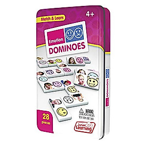 Junior Learning Emotion Dominoes,4.7 x 1.5 x 7.8 inches