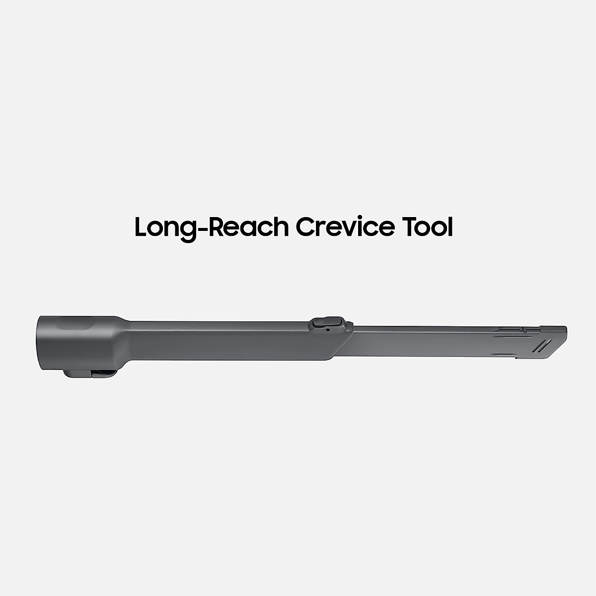 SAMSUNG Long Reach Crevice Tool, Vacuuming Attachment Part for Jet 75 Complete Cordless Stick Vacuum Cleaner, Black Chrometal Solid,Gray