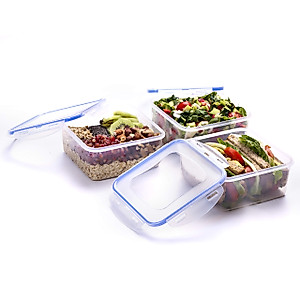 MDMP - My Daily Meal Plan 3 Large Food Containers (45 Oz.) (set of 3 containers)