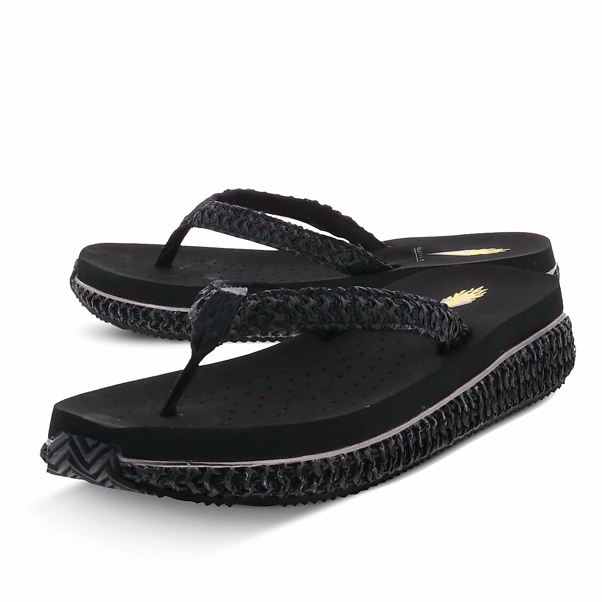 Volatile Women's Palau Wedge Sandal,Black,9 B US