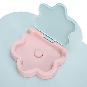 plplaaoo Flower Shaped Dried Fruit Plate,Rotating Snack Storage Box with 5 Compartments, Nut Serving Platter, Removable Snacks Candy Storage Tray for Dried Fruits, French Fries, Nuts