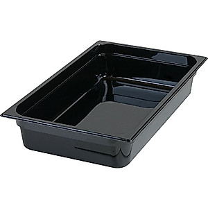 Carlisle FoodService Products 10401B03 StorPlus High Heat Food Pan, 4" Deep, Full Size, Black