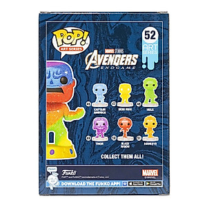 Funko Marvel Infinity Saga Thanos Art Series Pop! Vinyl Figure with Premium Pop! Protector Entertainment Earth Exclusive