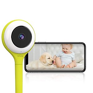 Lollipop Baby Camera with True Crying Detection, Smart Baby Monitor with Camera and Audio with Two Way Talk Back. an Ideal Gift for Baby Shower. Comes with Infrared Night Vision. (Pistachio)