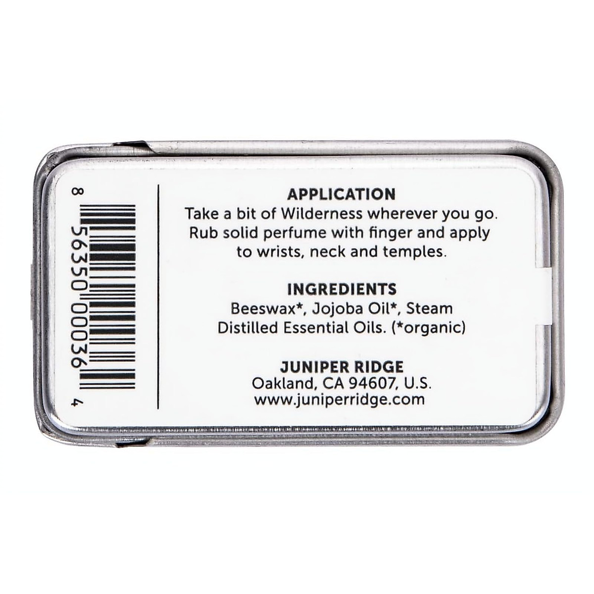 Juniper Ridge Coastal Pine Solid Perfume | Wild-Harvested Essential Oil Blend | Unisex Fragrance | Travel Friendly | 0.5 oz Tin