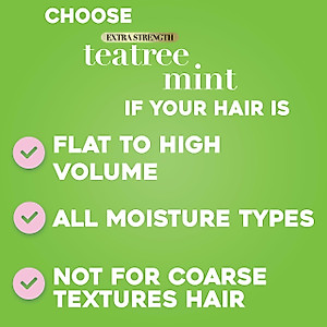 OGX Extra Strength Refreshing Scalp + Teatree Mint Conditioner, Invigorating Conditioner with Tea Tree & Peppermint Oil & Witch Hazel, Paraben-Free, Sulfate-Free Surfactants, 25.4 Fl Oz