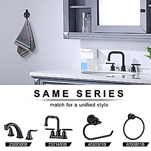 WOWOW Bathroom Towel Hook Black 304 Stainless Steel Towel Hook for Bathroom Coat Robe Clothes Hook Wall Mounted Modern Hand Towel Hook 2 Pack