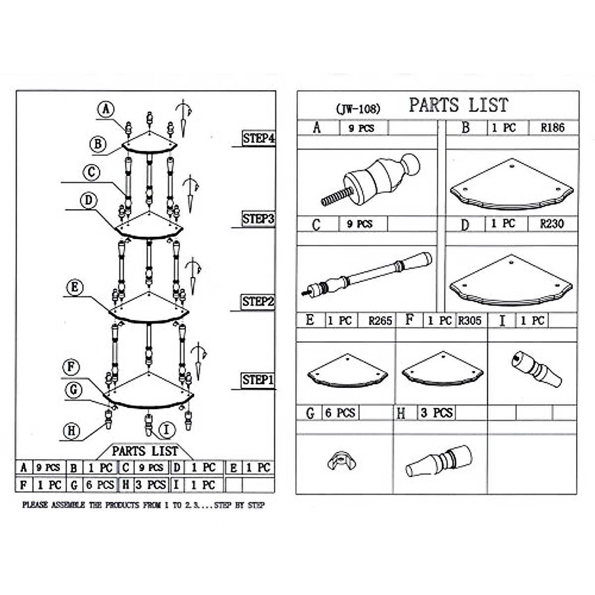 Frenchi Furniture Shelf, Pink