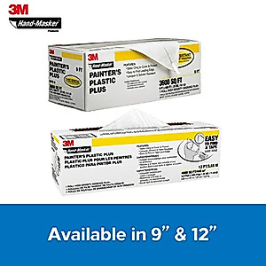 3M Hand masker Painters Plastic Plus MFB-12, 12 ft x 400 ft x .31 mil(3,65 m x 121 m x .00787 mm)