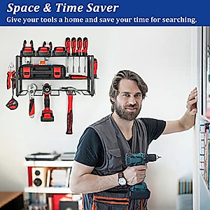 Handwell Tool Storage Organizer, 3 Layers, Heavy Duty Steel, Wall Mounted, Tool Rack for Tool Room, Workshop, Garage