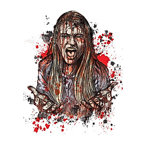 Scary Movie Character Temporary Tattoos | Pack of 10 | MADE IN THE USA | Skin Safe | Removable