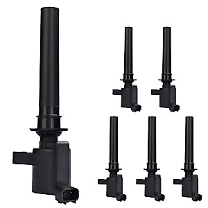 FAERSI Pack of 6 Ignition Coil Compatible with Ford Escape Five Hundred Freestyle Taurus Mazda 6 MPV Tribute Mercury Mariner Montego Sable 3.0L V6 Models Replace OE# 18LZ-12029-AA, DG513,DG500