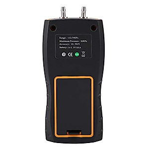 Akozon Air Pressure Meter,Vacuum Pressure Gauge SW-512B High Accuracy Digital Differential Pressure Gauge Air Pressure Meter Tool (no Battery)