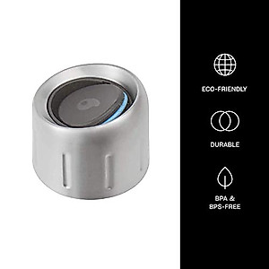 S'well Cap Triple-Layered Vacuum-Insulated Containers Keeps Drinks Cold for 48 Hours and Hot for 24 - BPA-Free - Perfect for the Go, Fits 25 Oz S'well Bottles, Silver