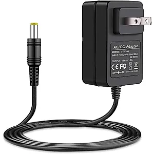 VHBW 12V AC Adapter Replacement for Sony Blu Ray DVD Player BDP-BX370 BDP-S3700 BDP-S6700 BDP-S3500 BDP-S1700 BDP-S1500 BDP-S6500 BDP-BX320 AC-M1208UC Power Supply Cord