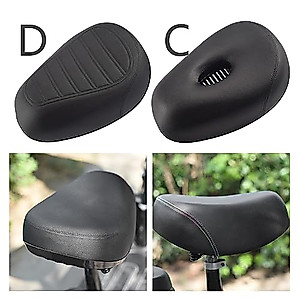 ANXPTIME Bicycles Seat Cushion Electric Bike Cycling Shock Absorption Road Bicycles Cushions Cycling for Men Women Wide Bicycles Seat Cushion