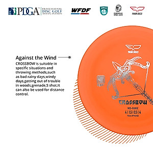 yikundiscs Yikun PDGA Approved Mid Range Disc Golf 165-175g Understable Mid-Range Dick Golf for Outdoor Games and Competition[Dics Shade Color May Vary] (Orange)