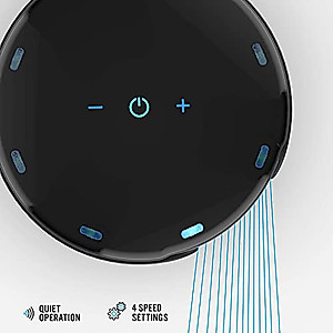 Vornado ATOM 1 Oscillating Tower Fan, Small Air Circulator with 4 Speeds, Touch Controls