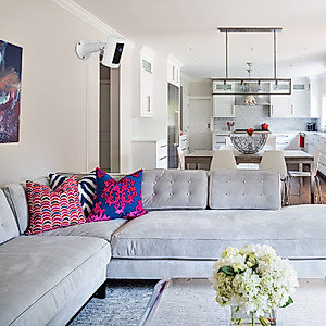 ALERTCAM Power Adapter for Ring Indoor Cam and All-New Ring Indoor Cam (2nd Gen), with 25Ft/7.5m Flat Charging Cable Continuously Charge Your Camera (NOT Compatible with Ring Stick Up Cam)