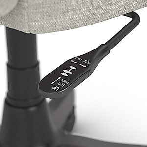 Bush Furniture Fairview Mid Back Tufted Office Chair, Light Gray Fabric