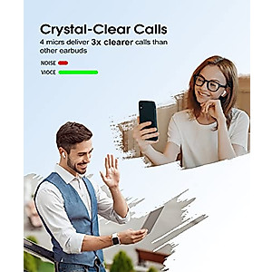 coioc Wireless Earbuds, Bluetooth Headphones, Ultra-Light and Bluetooth 5.3, CVC8.0 Bluetooth Earbuds, 30H with Mini Charging Case, USB-C Fast Charge, Deep Bass, IPX7 Waterproof, for Work,Travel