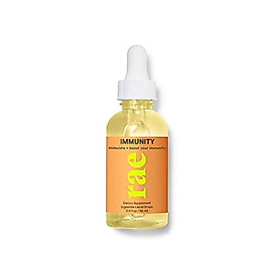 Rae Wellness Immunity Drops - Supports Immune System with Vitamin C, Zinc and Vitamin B6 - Liquid Immune Support Drops - Vegan, Non-GMO, Gluten-Free - 1.9 Oz (30 Servings)
