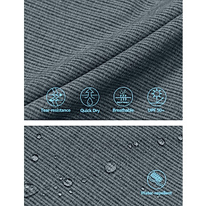 Little Donkey Andy 12 Inch Inseam Golf Shorts for Men Bermuda Quick Dry Elastic Waist Shorts for Hiking Travel Casual Blue 3XL