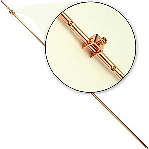 Skywalker - 4ft Ground Rod with Attached Wire Clamp | Copper Grounding Rod Protects Electric Fences, Antennas, Generators, Satellite Dishes