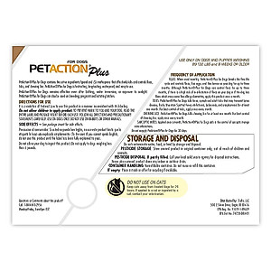 PetAction Plus for Dogs, 6 Doses Extra Large Dogs 89-132 Lbs.