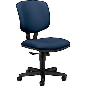 HON Volt Low-Back Task Upholstered Computer Chair for Office Desk, Blue