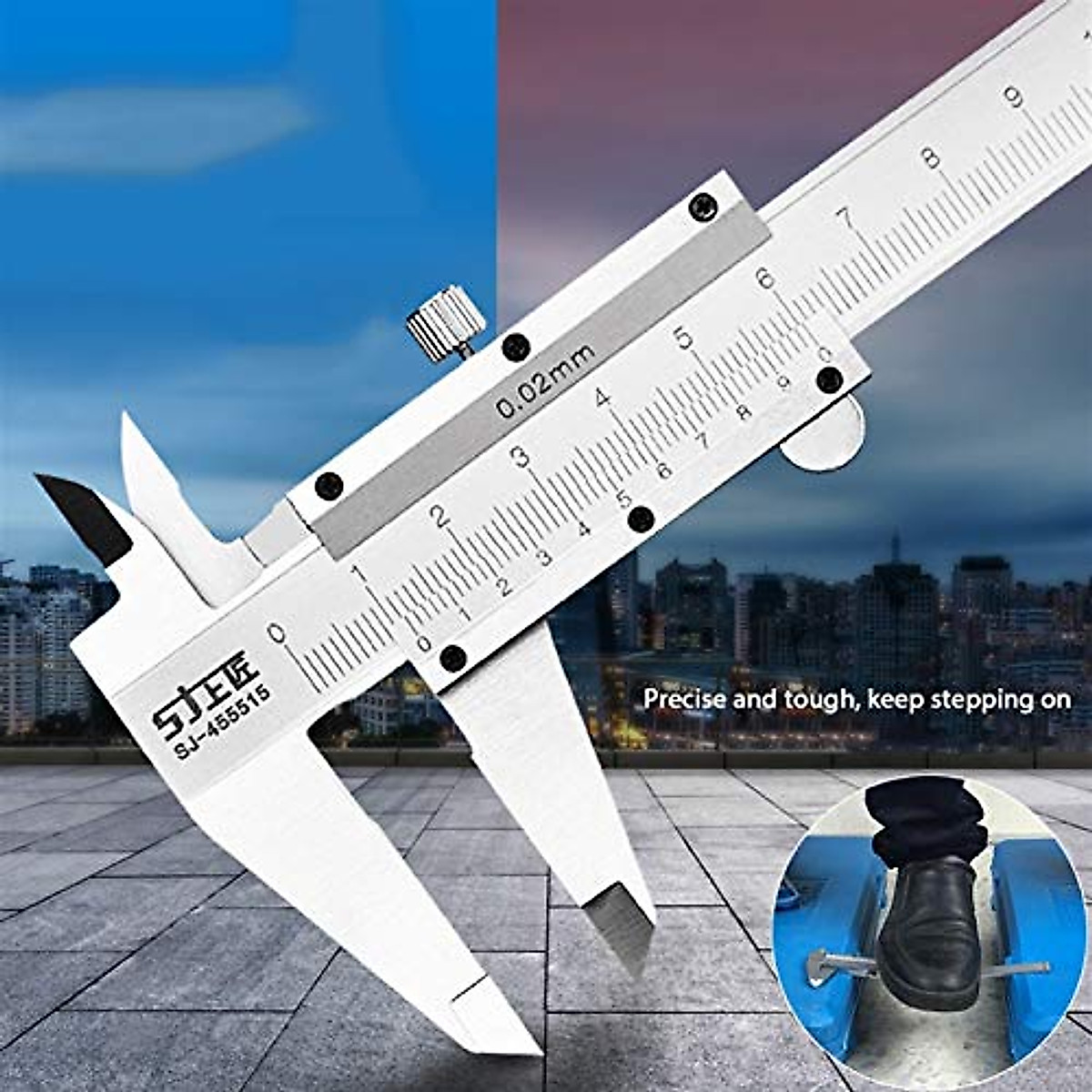 TIST Calipers Vernier Calipers High-Precision Small Household Oil Level Calipers Industrial Grade Calipers Range: 0-200mm