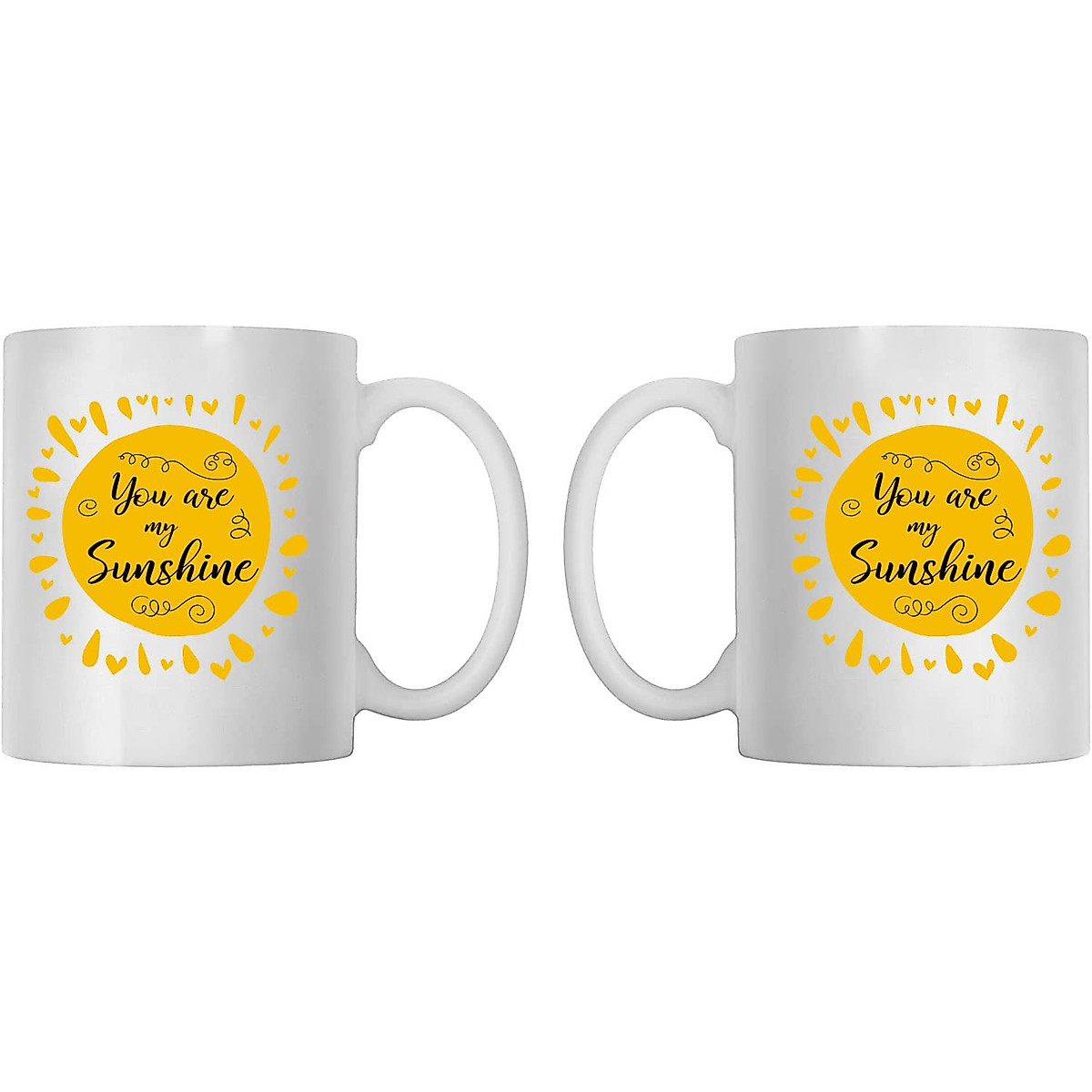 I Love You Mug, You Are My Sunshine Mug, Romantic Coffee Mug, Best Valentine Gift for Her, I Love You Gift for Her, Valentine Gift for Couples, White 11oz