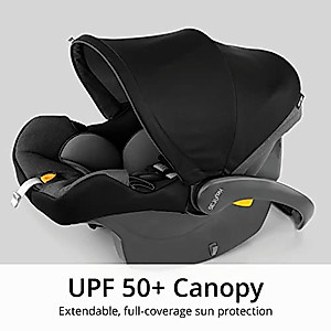 Chicco KeyFit 35 Infant Car Seat and Base, Rear-Facing Seat for Infants 4-35 lbs, Includes Infant Head and Body Support, Compatible with Chicco Strollers, Baby Travel Gear | Onyx/Black
