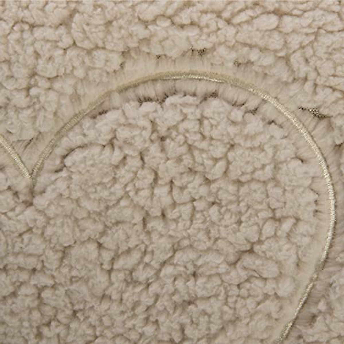 SmartyKat Crinkle Cloud Plush Cat Bed, Machine Washable - Cream, One Size