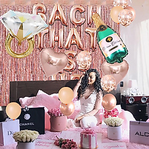 Wekayli Bachelorette Party Bach That Balloon Banner Brunch Bridal Shower Party Decorations Nash Bachelorette Party Sign Rose Gold Floral Decorations for Bridal Shower Bar