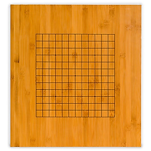 Yellow Mountain Imports Bamboo 0.8-Inch (2-Centimeter) Reversible 19x19 / 13x13 Go Game Board (Goban)