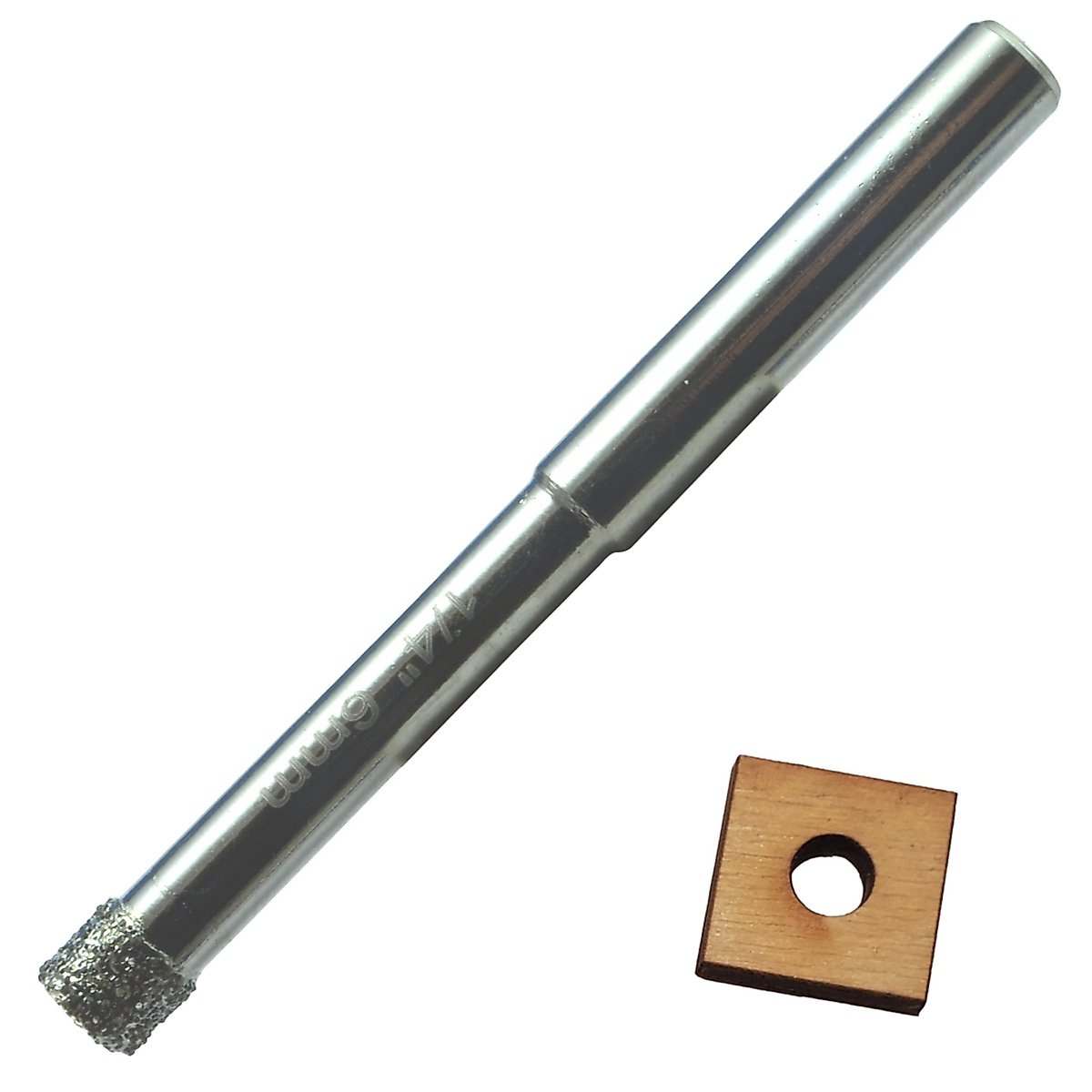 1/4" Diamond Drill Bit for Porcelain Tile Drill Bit 1/4 in x3 Tile and Glass Drill Bit 1/4 in Diamond Tip Bit with Guide Holds in Place SO NO Jumping 1/4 Porcelain Tile Drill Bit for Ceramic Tile 6mm