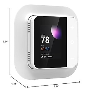 Vine 4 Inches Full Touch Screen TJ-560 Programmable Smart Wi-Fi Thermostat for Home with App Control, Energy Saving, Easy Installation, Compatible with Alexa and Google Assistant, White