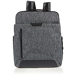 Skip Hop Diaper Bag Backpack: Baxter featuring Large Capacity, Ergonomic Design, with Changing Pad & Stroller Attachment, Textured Grey