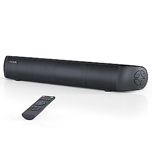 Fosi Audio A3 Small Sound Bars for Computer, Mini Soundbar Speaker for Phone,Projector, 18" Bluetooth Speakers for RV,Garage,Bedroom,Small Space