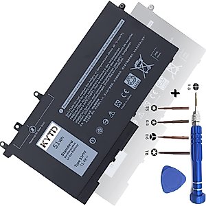 KYTD 93FTF Laptop Battery Compatible with Dell Precision 15 3520 3530 Latitude E5280 E5480 E5580 E5490 E5590 E5480 E5290 E5591 E5491 Series D4CMT 4YFVG 83XPC DJWGP DV9NT 451-BBZT [11.4V/51WH]