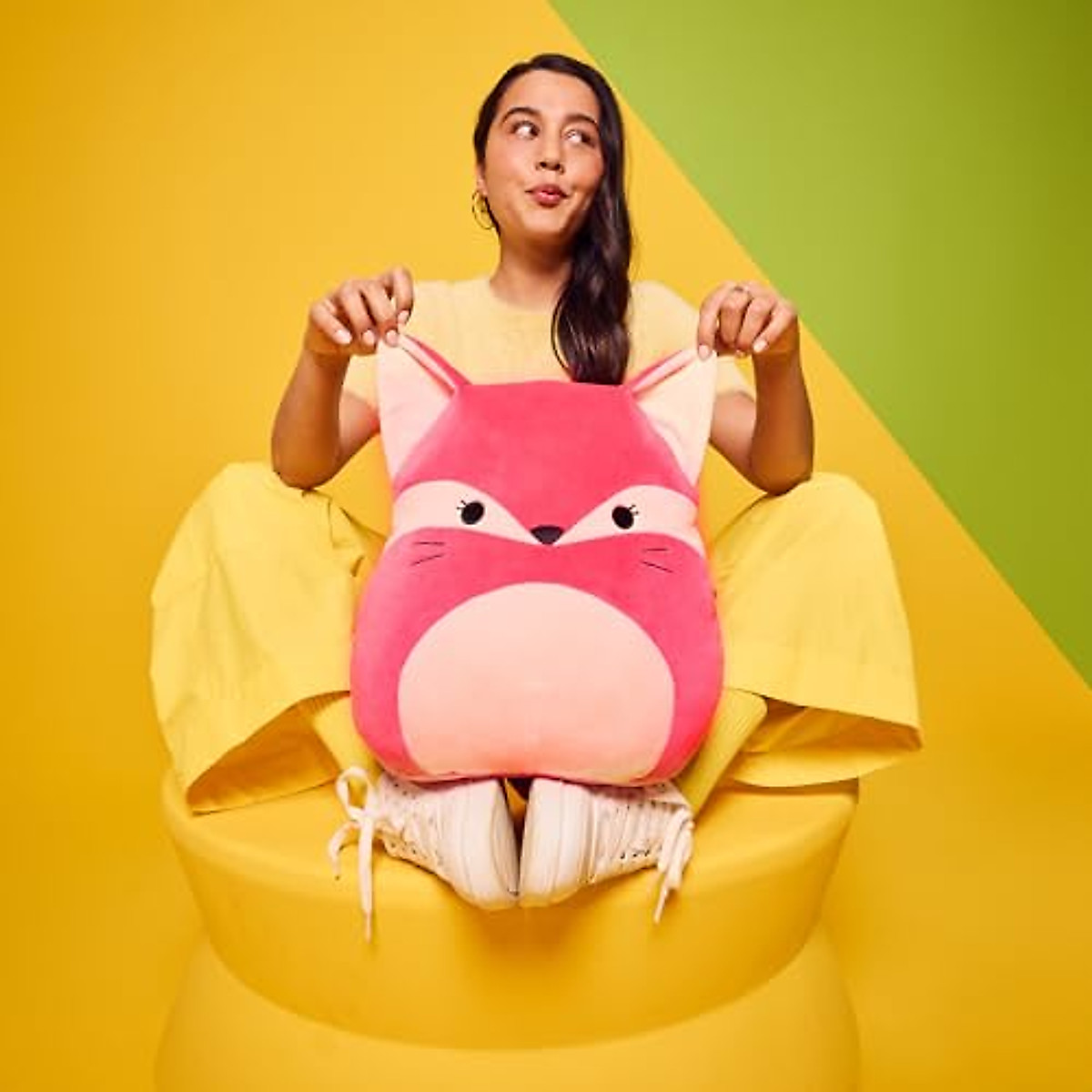 Squishmallows Original 14-Inch Fifi Coral Red Fox - Large Ultrasoft Official Jazwares Plush