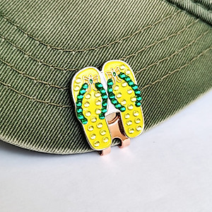 Eshan Crystal Golf Ball Markers Magnetic Hat Clips Set Golf Bag Accessories Gift for Women Lady Men Golfer