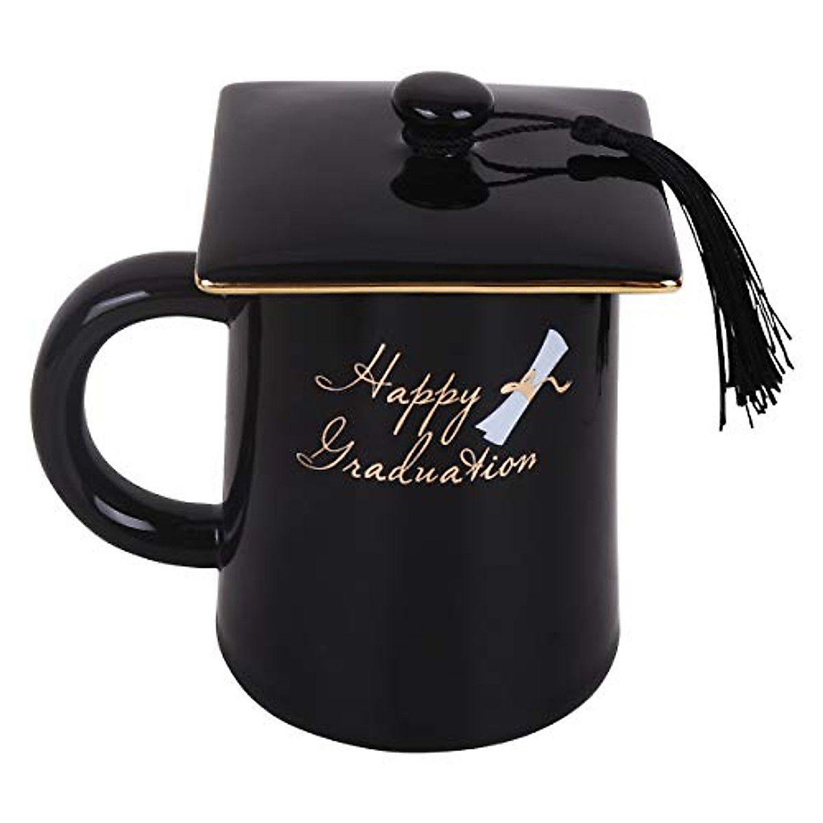 Vencer 2023 ''Happy Graduation'' Graduation Present/Bachelor's Degree Present-Graduation Cap Mug Bachelor Cap as Graduation Party Supplies,Graduation Decorations,Back to School Present,VCM-21