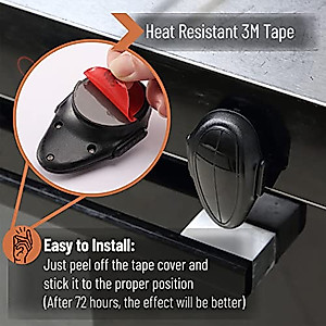 Mr. Pen- Oven Lock Child Safety, 1 Pack, Black, Heat-Resistant Oven Lock, Stove Child Proof, Stove Baby Proof, Stove Locks Child Safety, Oven Baby Proofing, Oven Safety Locks for Babies